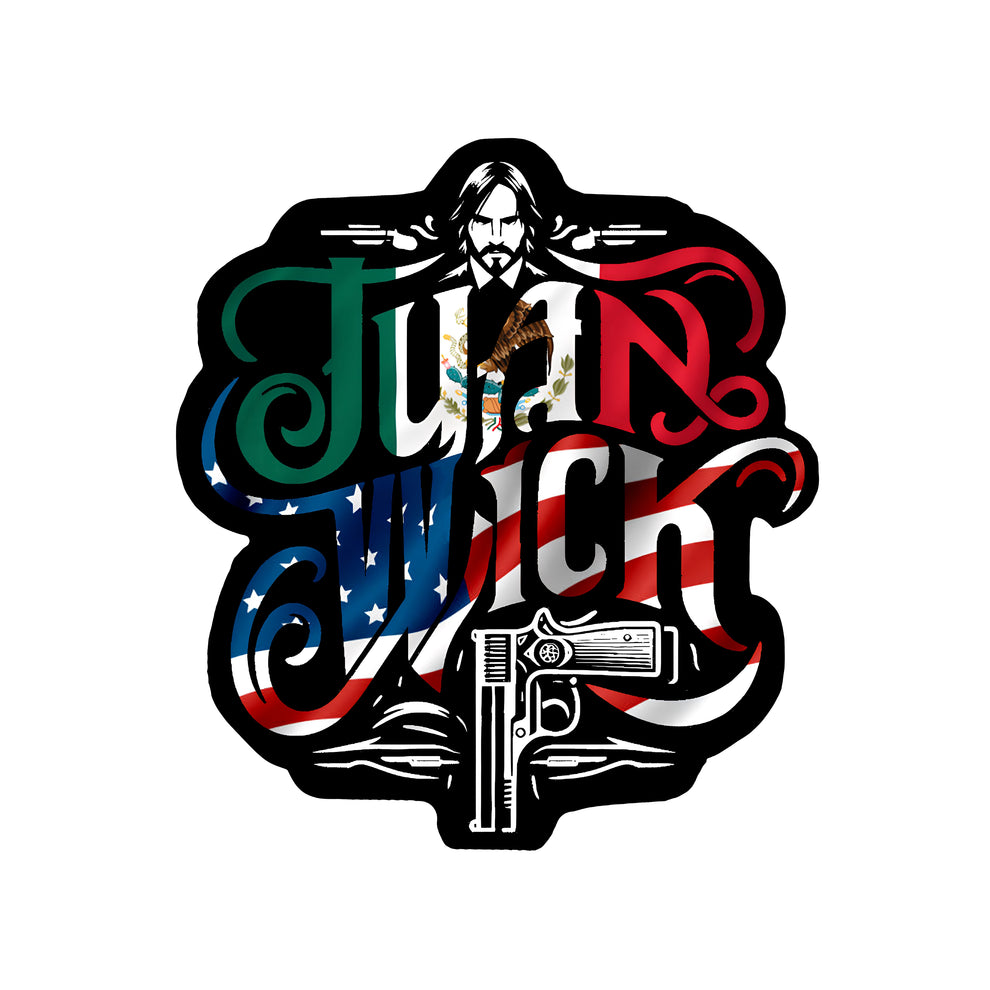 Juan Wick Sticker – In The Black